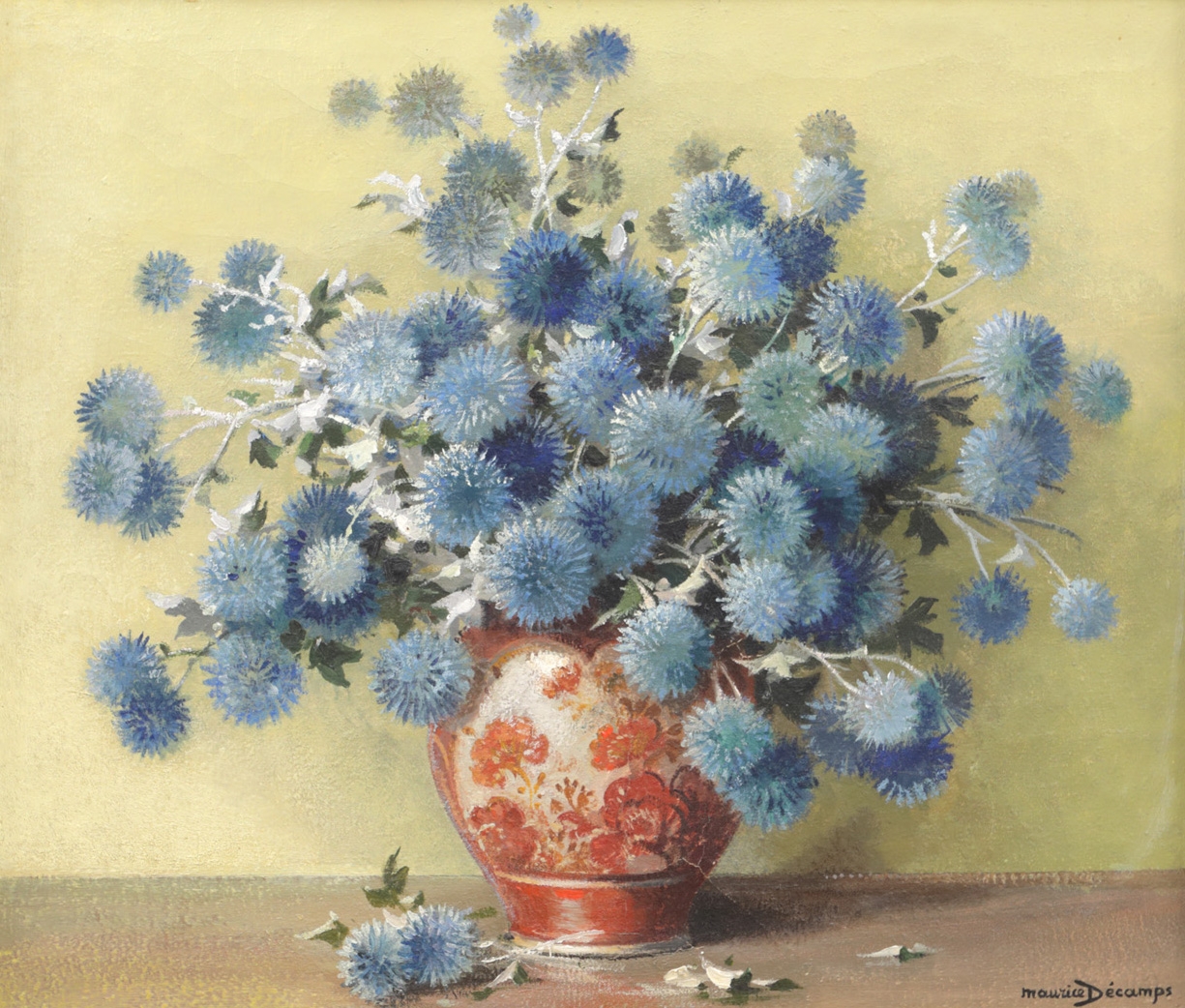 Maurice Alfred Decamps | Bouquet of Blue Thistles | MutualArt