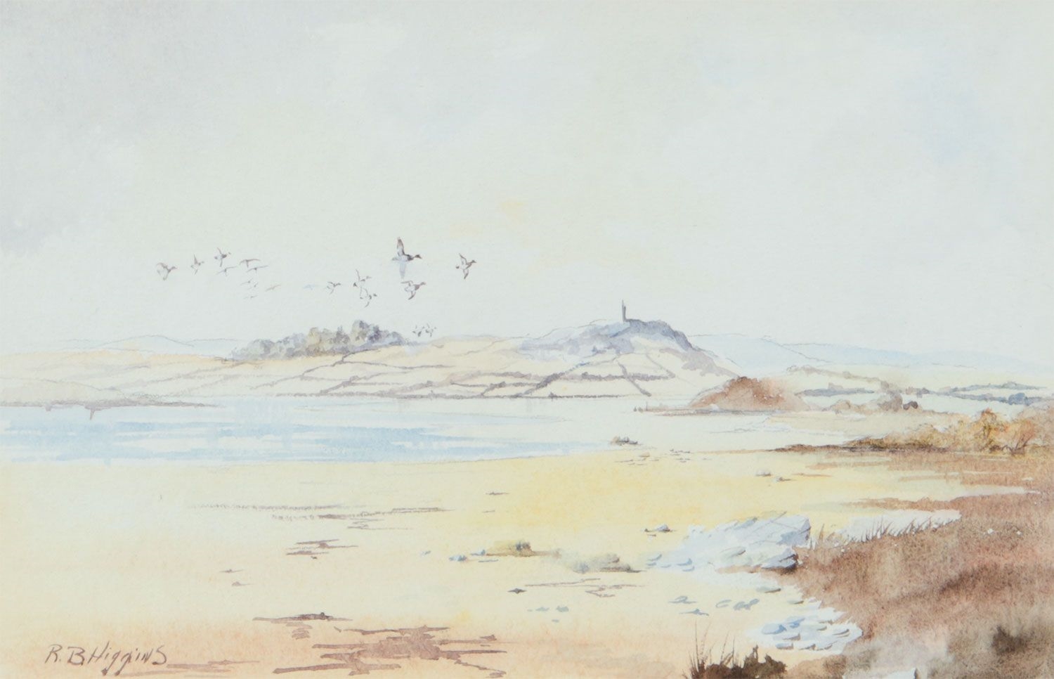 Robert Bertie Higgins | SCRABO TOWER ACROSS STRANGFORD LOUGH | MutualArt