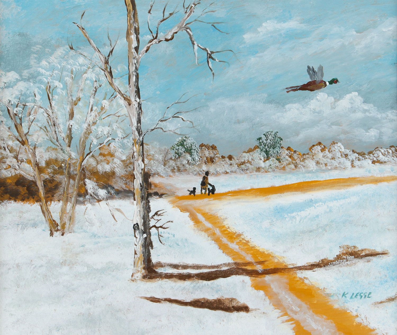 Ken Legge | PHEASANT IN FLIGHT | MutualArt