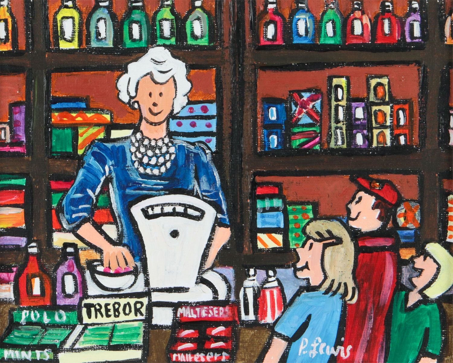 Phil Lewis | A VISIT TO THE SWEET SHOP AFTER SCHOOL | MutualArt