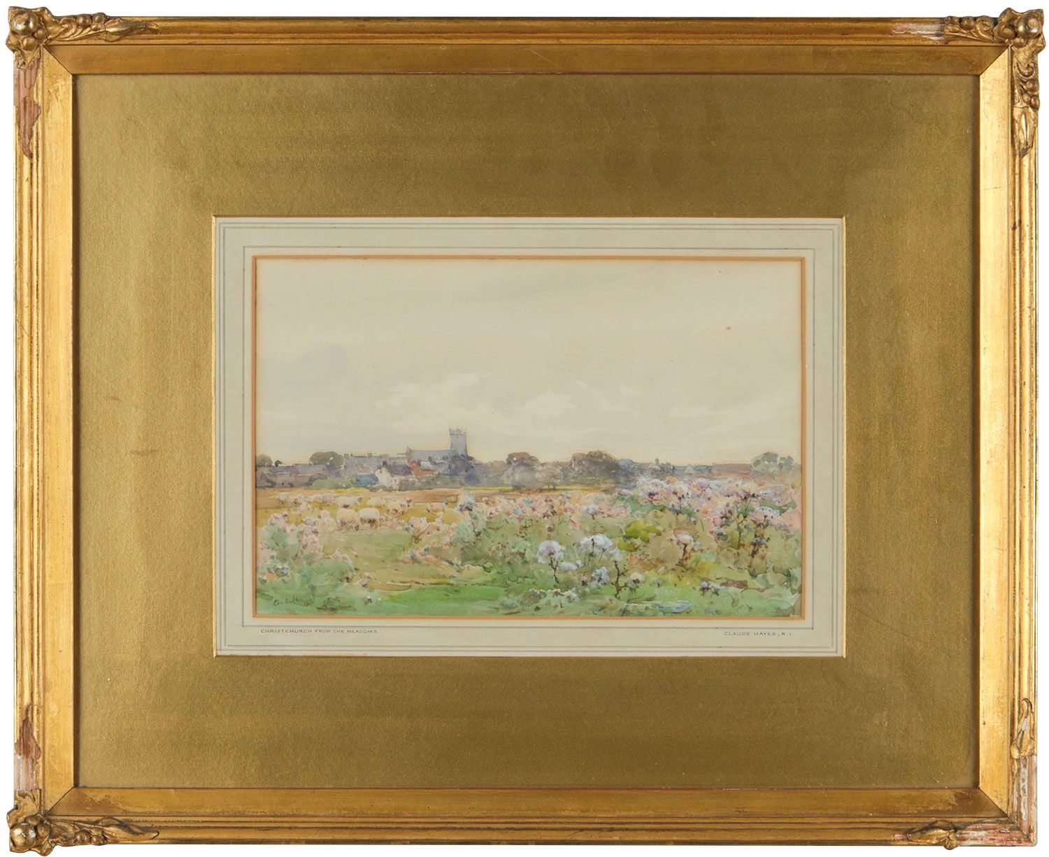 Claude Hayes | CHRISTCHURCH FROM THE MEADOWS | MutualArt