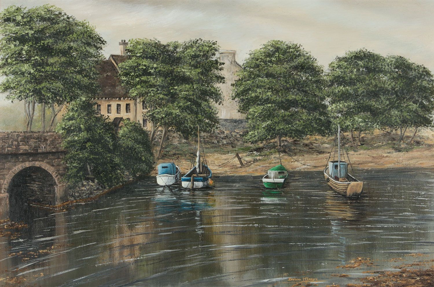 Barbara McIntyre | BOATS AT CUSHENDUN COUNTY ANTRIM | MutualArt