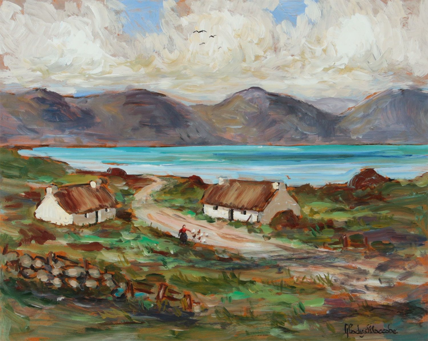 Gladys MacCabe | FEEDING THE CHICKENS | MutualArt