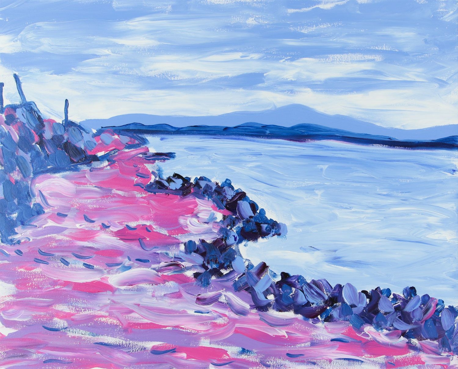 Sean Patrick | CAHORE BEACH, WEXFORD IN PURPLE & BLUE | MutualArt
