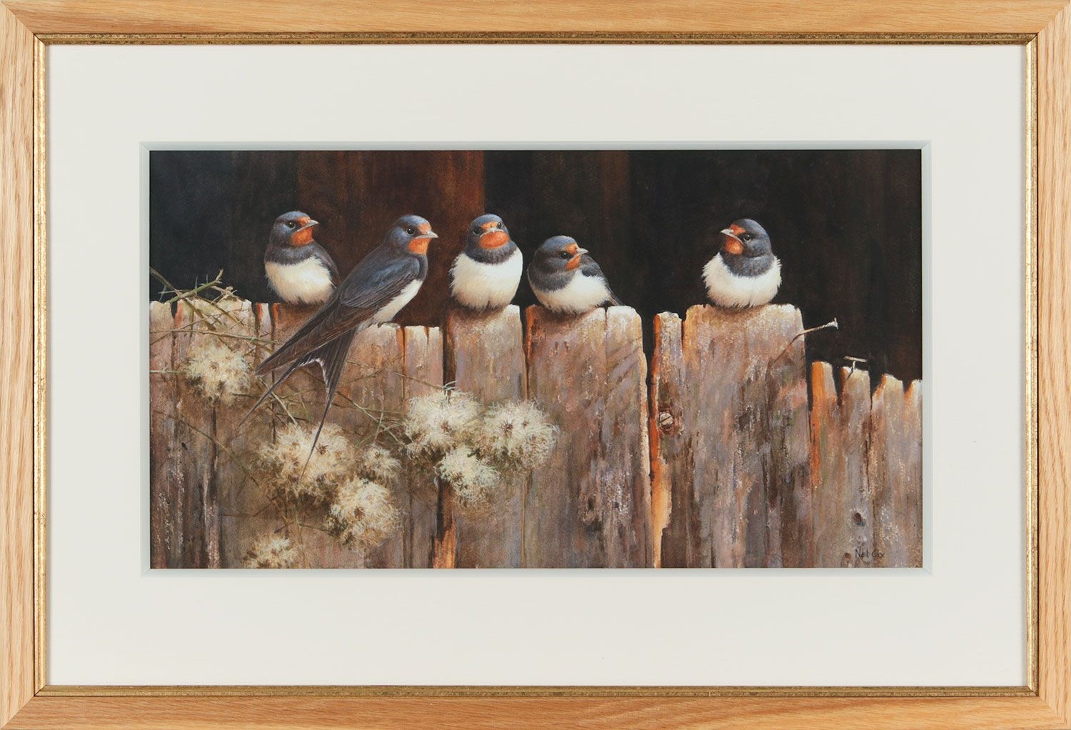 Neil Cox | SWALLOWS READY TO LEAVE | MutualArt