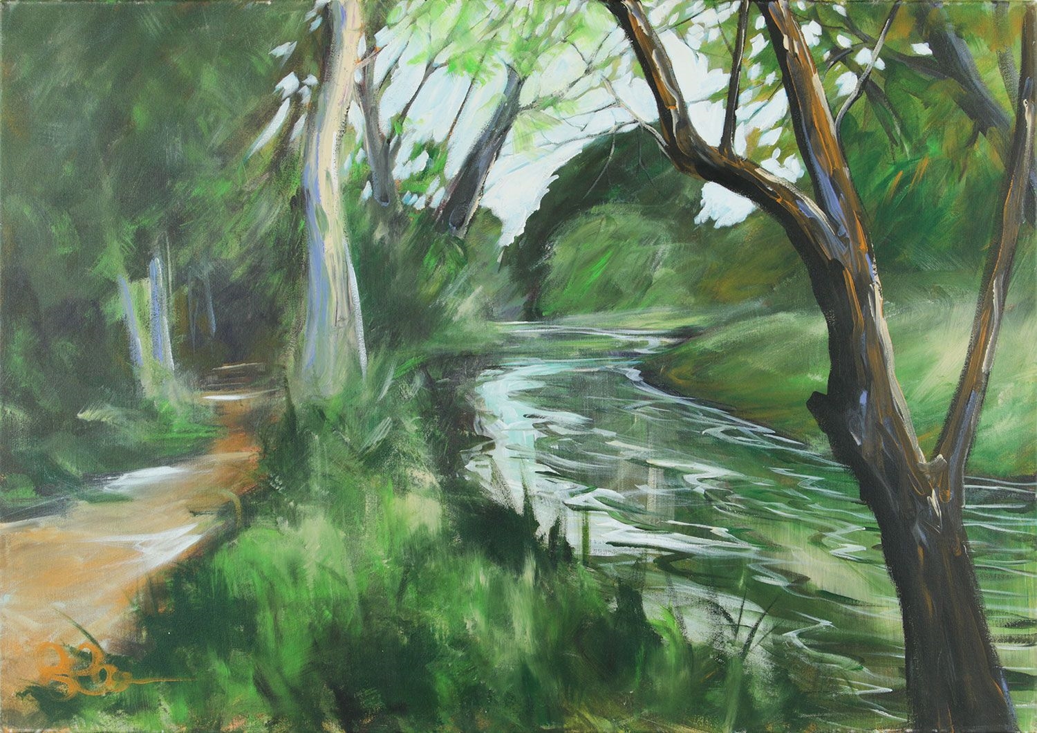 Stephen Mcclean | PATH BY THE RIVER | MutualArt