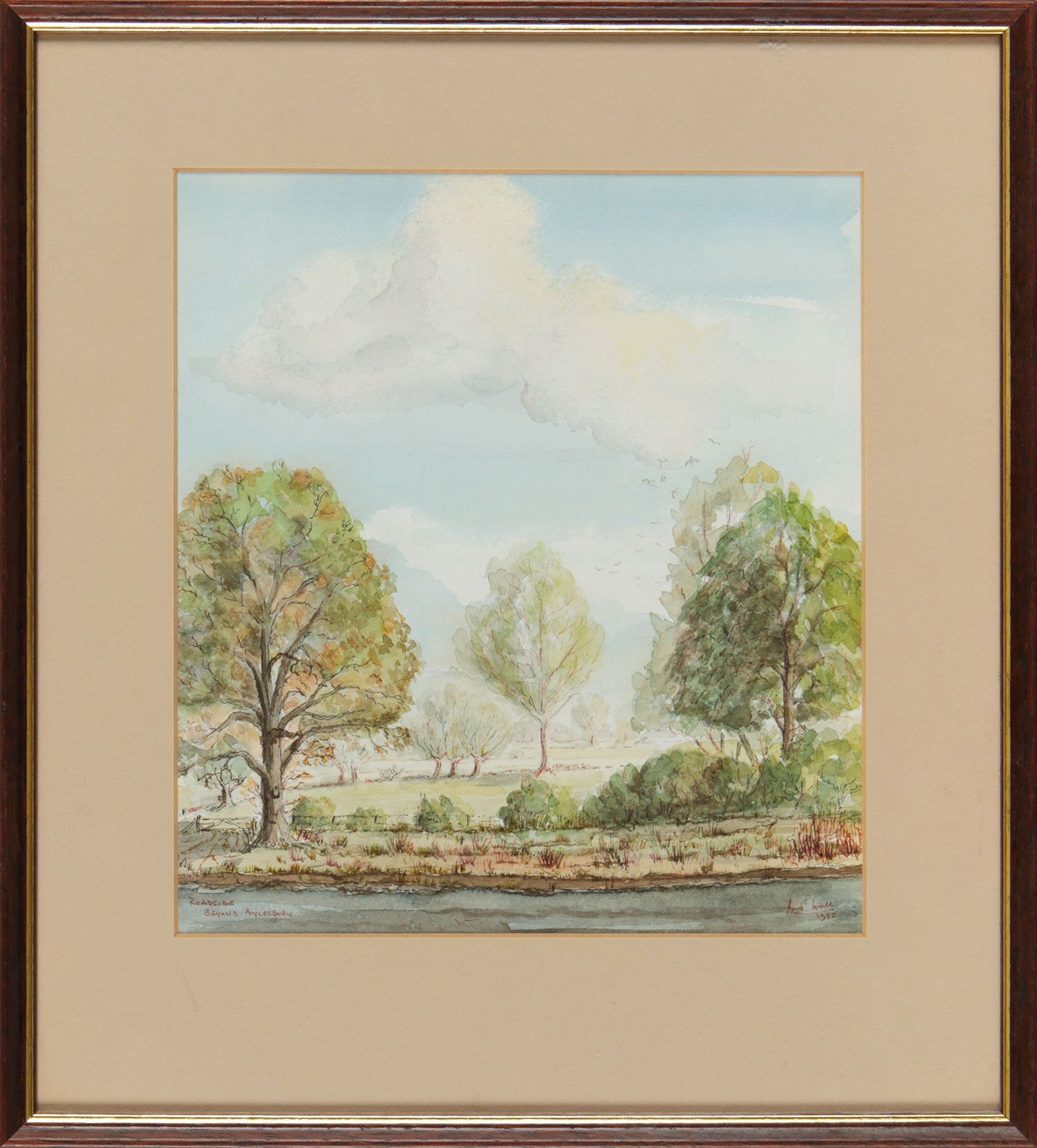 William Wall | ROADSIDE NEAR AYLESBURY, BUCKS (1985) | MutualArt