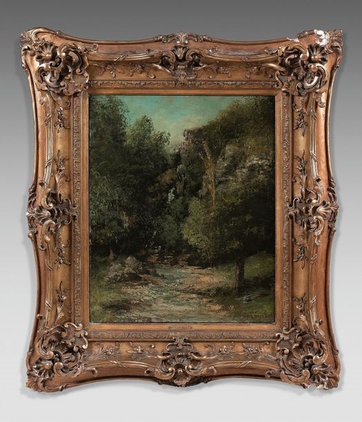 Gustave Courbet | Paysage avec biches (1869) | MutualArt