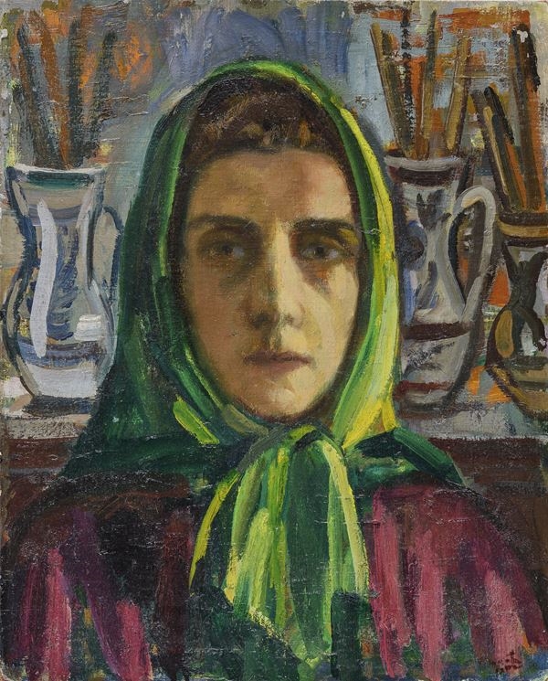 Edit Basch | Olio su cartone telato (1895) | MutualArt