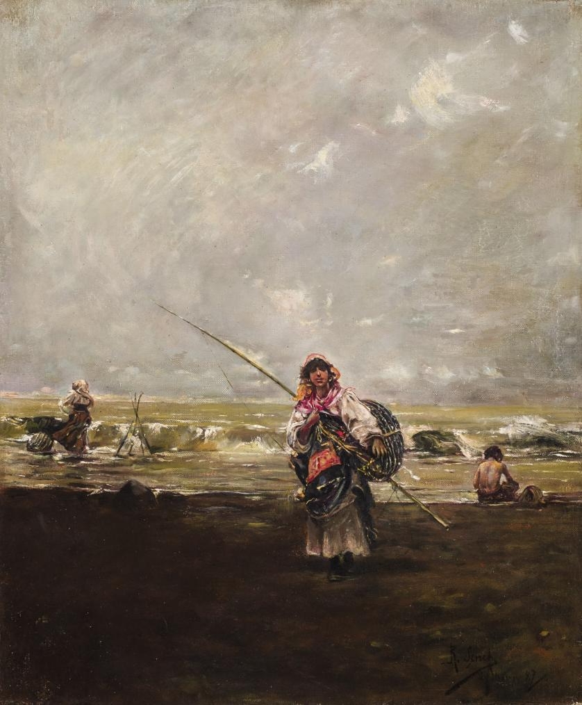Rafael Senet | Pescadora italiana (1887) | MutualArt