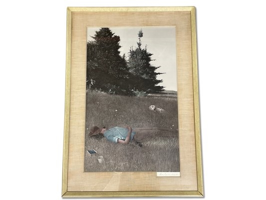 Andrew Wyeth | Andrew Wyeth Signed Print. Distant Thunder | MutualArt