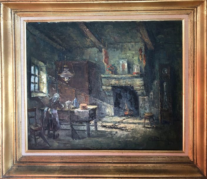 Lucien Marie le Gardien | Lucien Marie LE GARDIEN (1908-1978) Interior ...