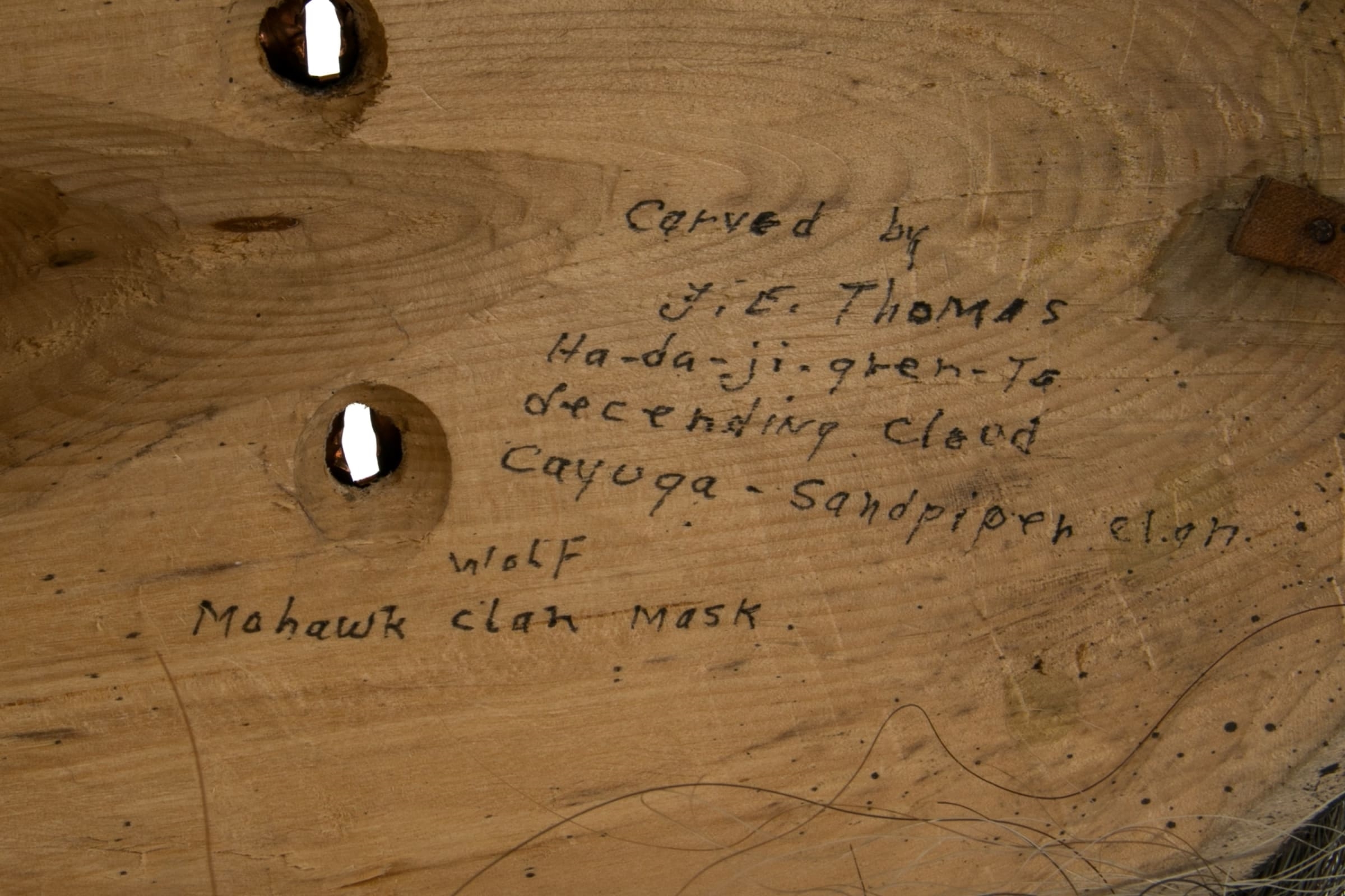 Jacob Ezra Thomas | Wolf Mohawk Clan Mask (Circa 1970s) | MutualArt