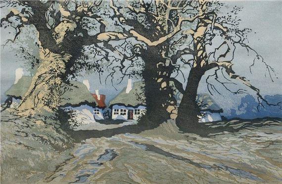 Oscar Droege | 2 works: Alpine Landscapes | MutualArt