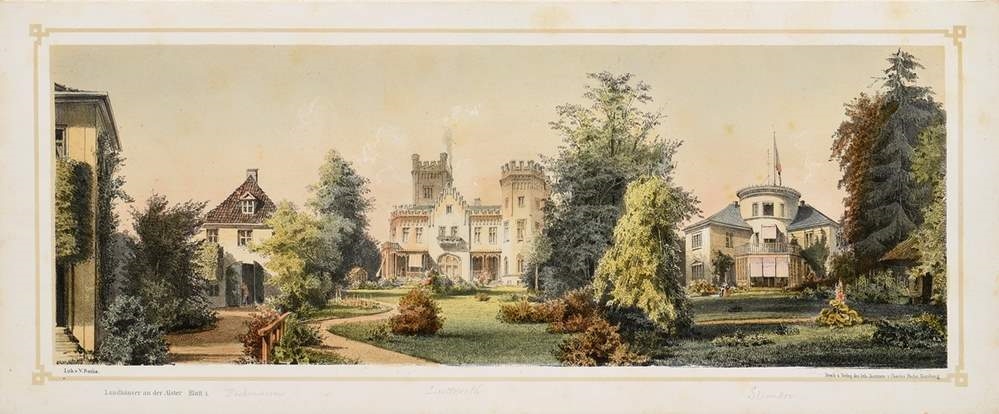 Valentin Ruths | Panorama der Landhäuser an der Alster bis nach ...