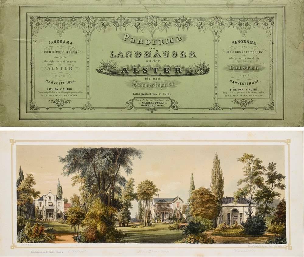 Valentin Ruths | Panorama der Landhäuser an der Alster bis nach ...