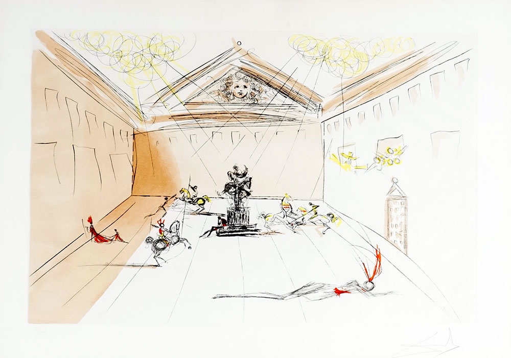 Salvador Dalí | Plaza Mayor (1973) | MutualArt