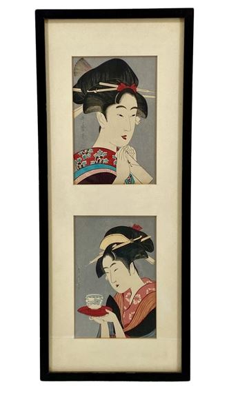 Kitagawa Utamaro | Kitagawa Utamaro Geisha Wood Block Prints (Circa ...