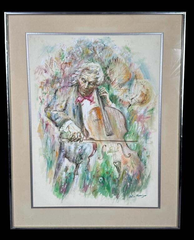 Efim Frumin | EFIM FRUMIN PASTEL ON PAPER THE MELODY | MutualArt