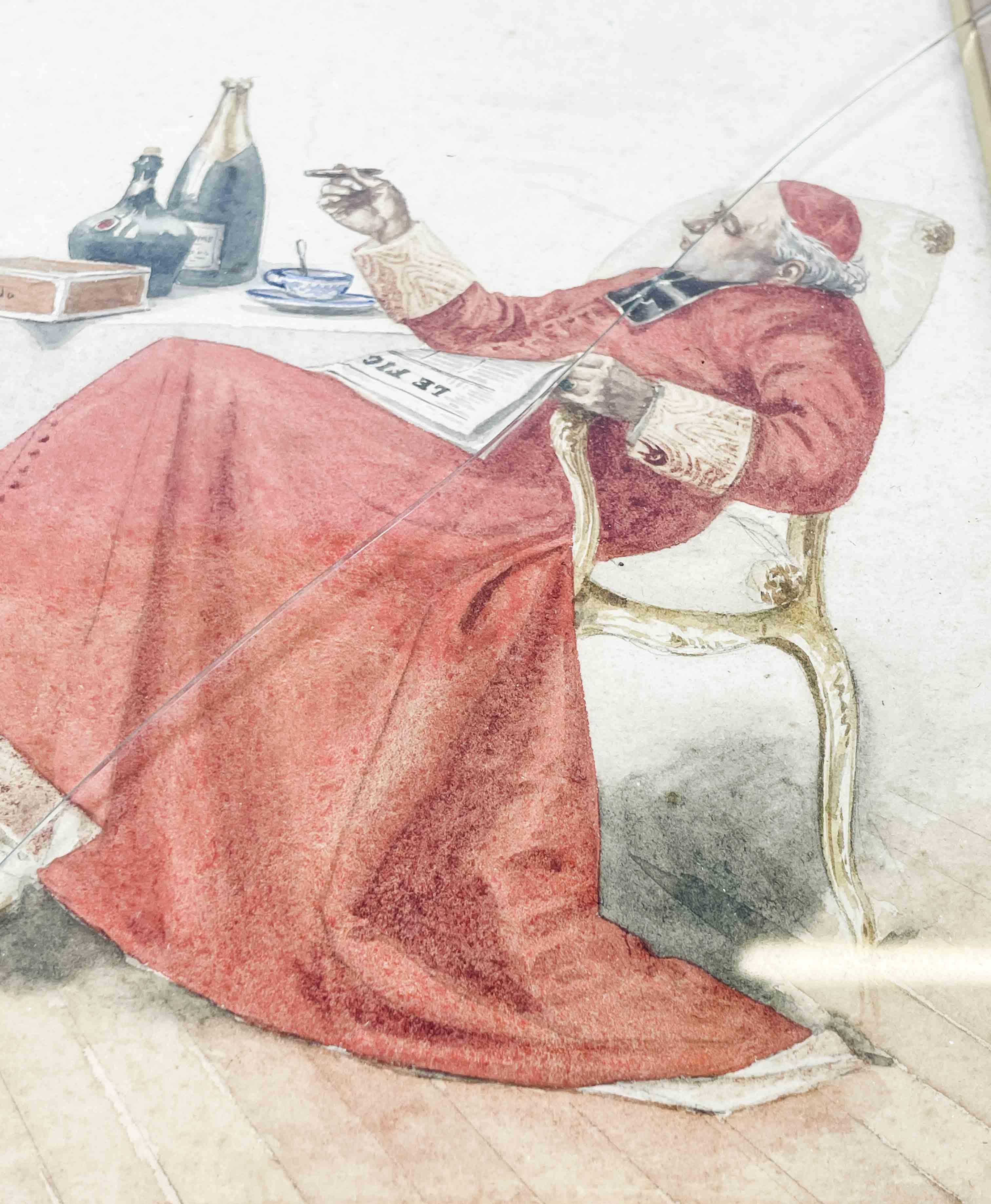 Eduard Heller | Cuadro motivo personaje tomando y fumando firmado E.HELLER | MutualArt