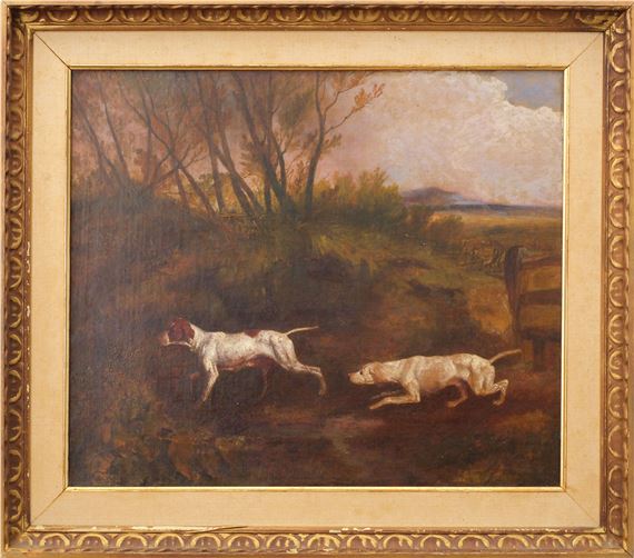 Richard Barrett Davis | Pair of hunting dogs | MutualArt