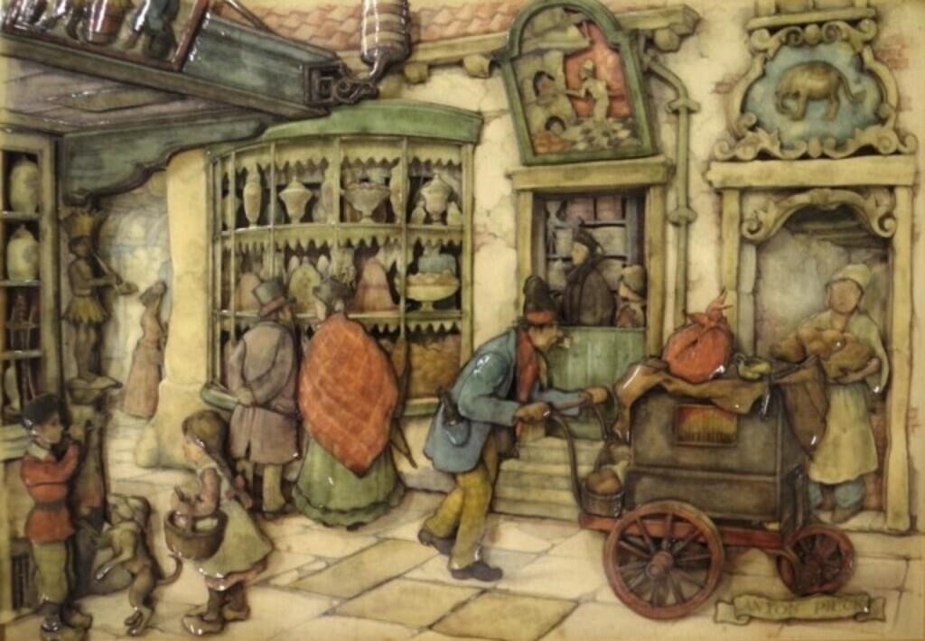 Anton Franciscus‏ Pieck | Anton Pieck (Dutch 1895-1987) framed collages ...