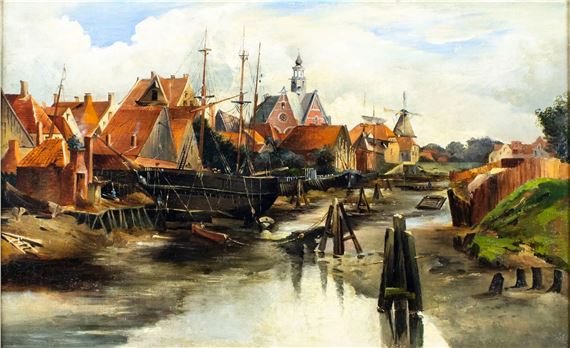 Robert Charles Howe | Harbor Scene | MutualArt