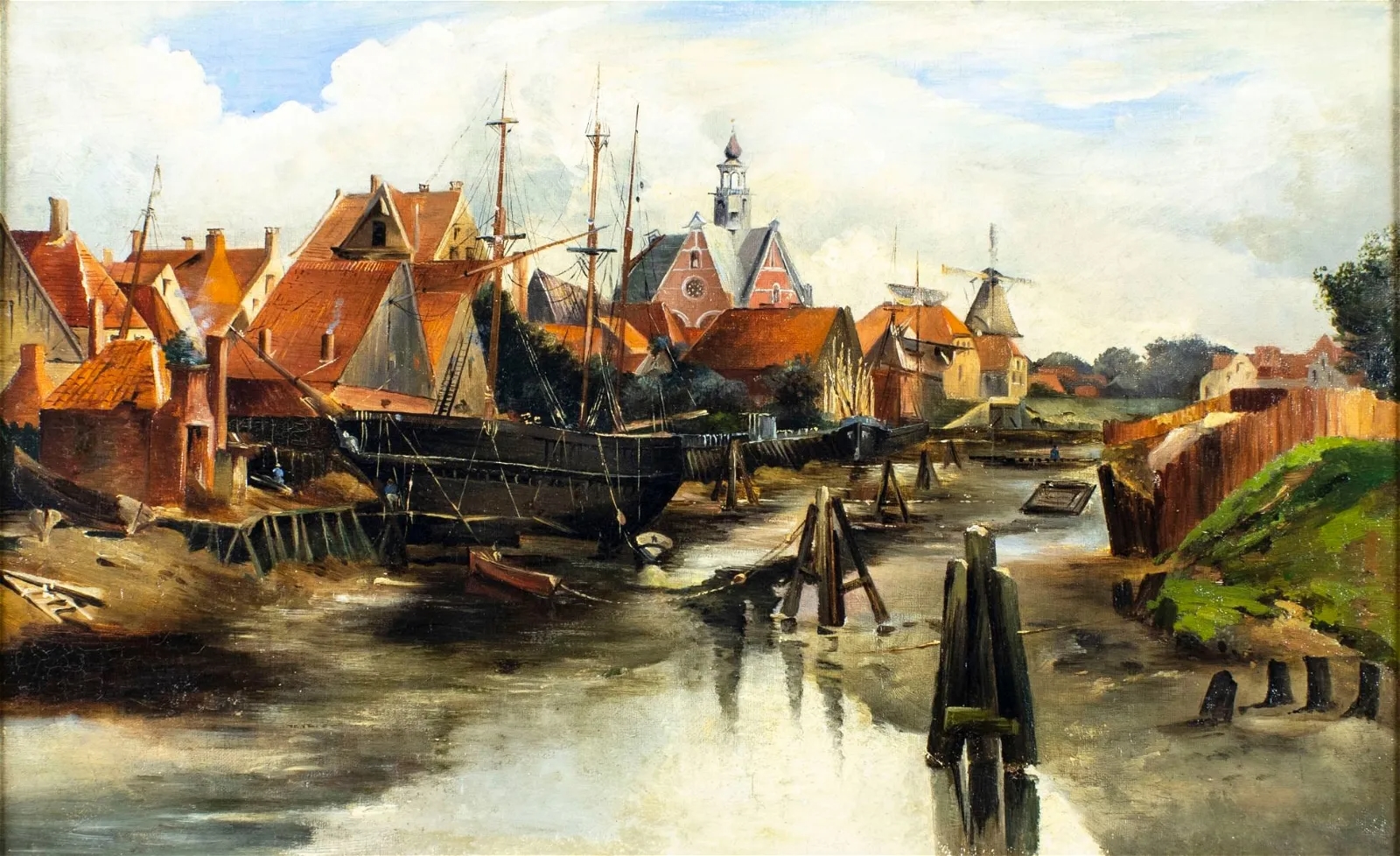Robert Charles Howe | Harbor Scene | MutualArt