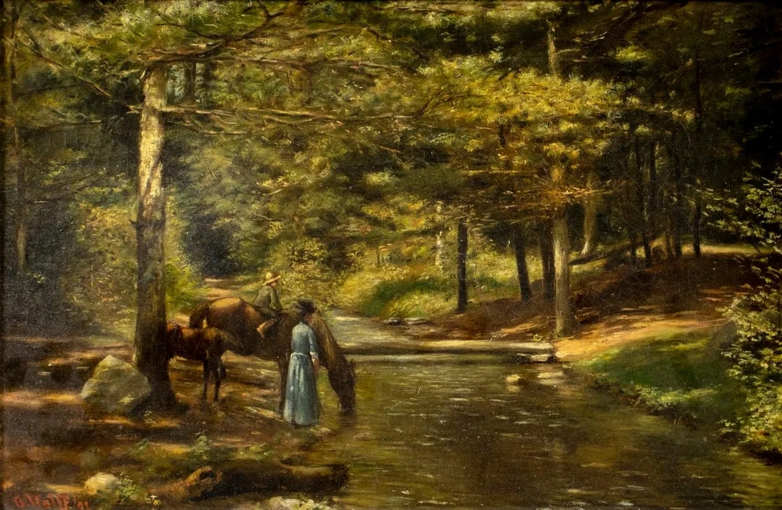 Otto Wolf | Forest Scene (1892) | MutualArt