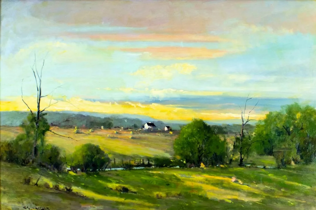 Robert Waltsak | Sunset Country Landscape | MutualArt