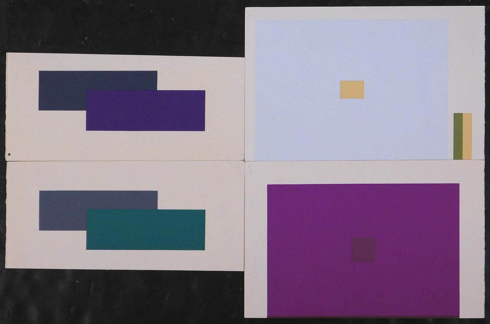 Josef Albers | Four Interaction of Color Production Tests | MutualArt