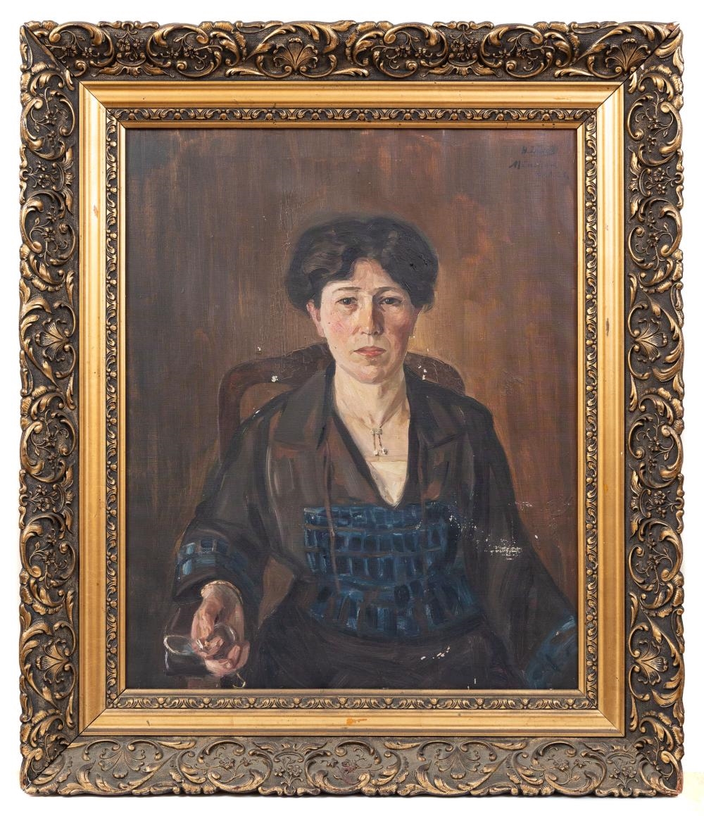 Hector Doukas | HECTOR DOUCAS (Greek 1885-1969) - Portrait of a lady ...