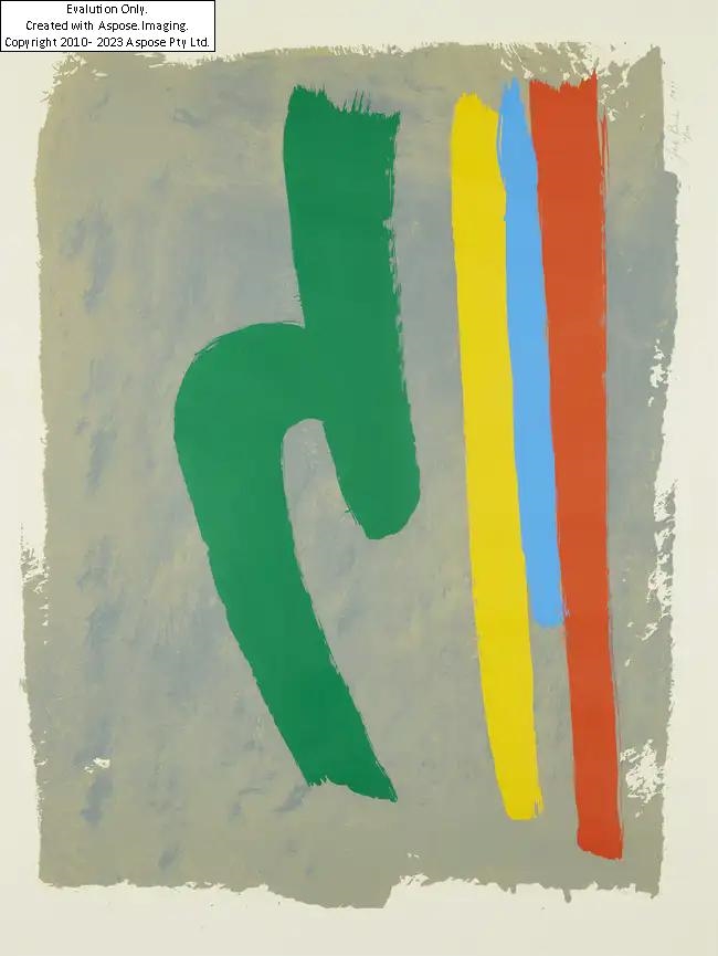 Jack Bush | Green Loop (1971) | MutualArt