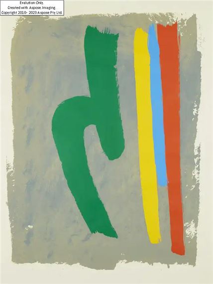 Jack Bush | Green Loop (1971) | MutualArt