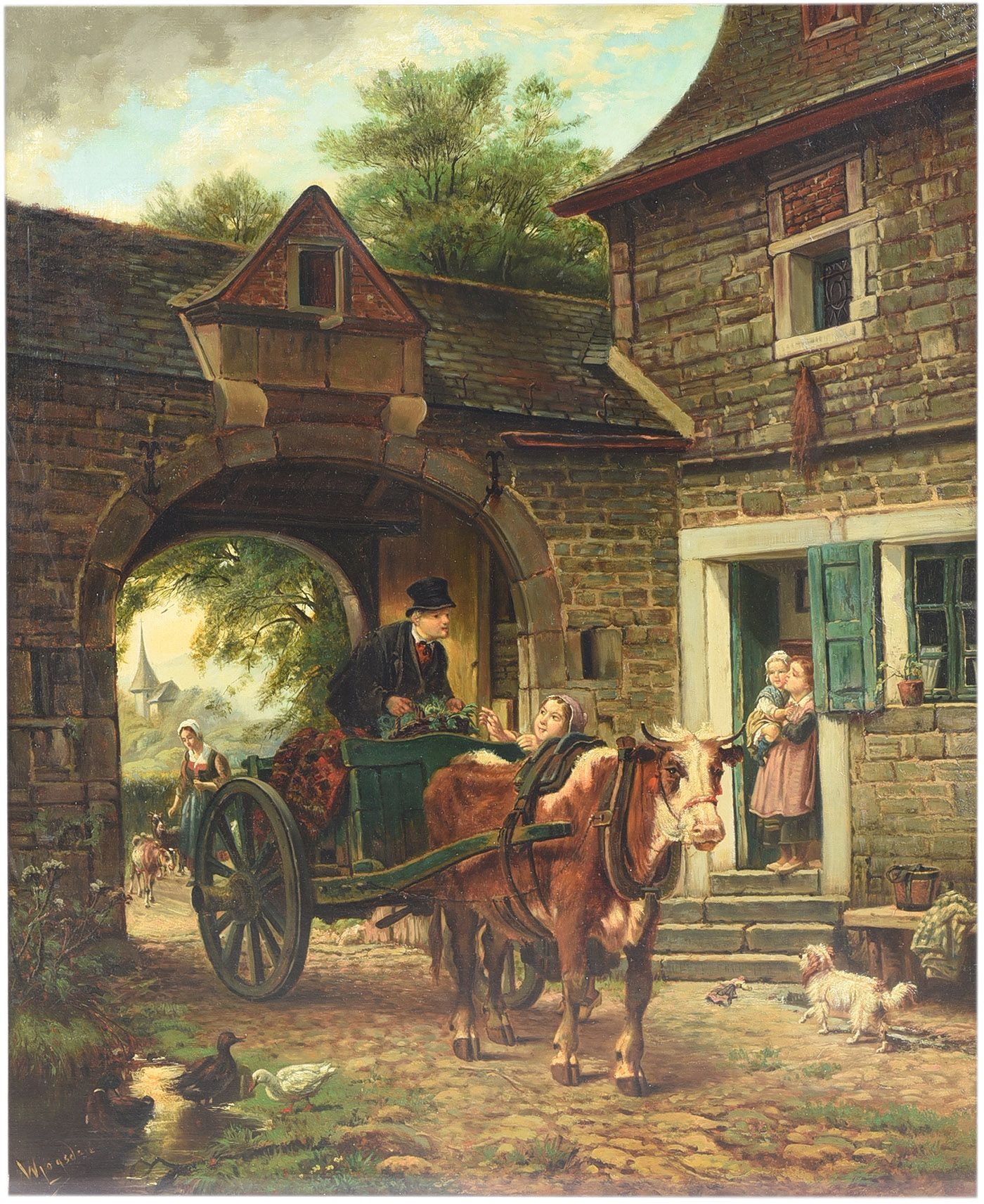 William Logsdail | LARGE GILT FRAMED OIL | MutualArt