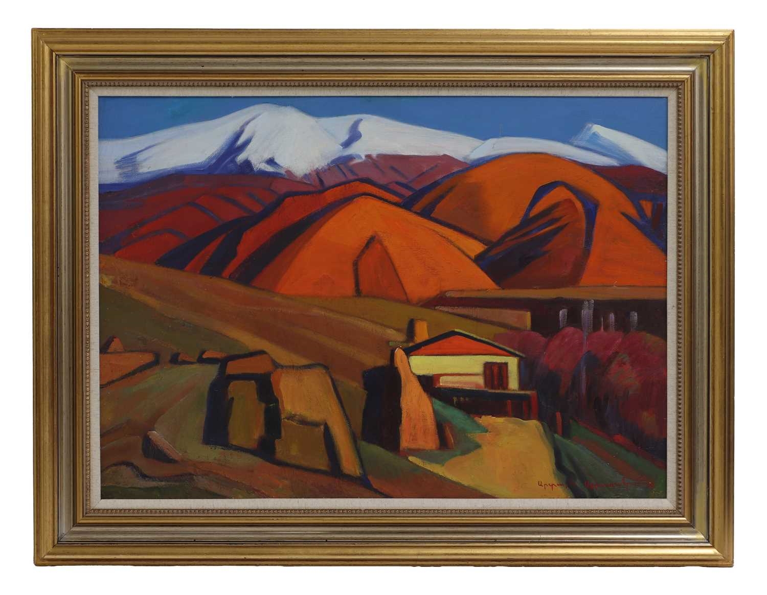Artashes Abraamyan | Orange House by the Mountains | MutualArt