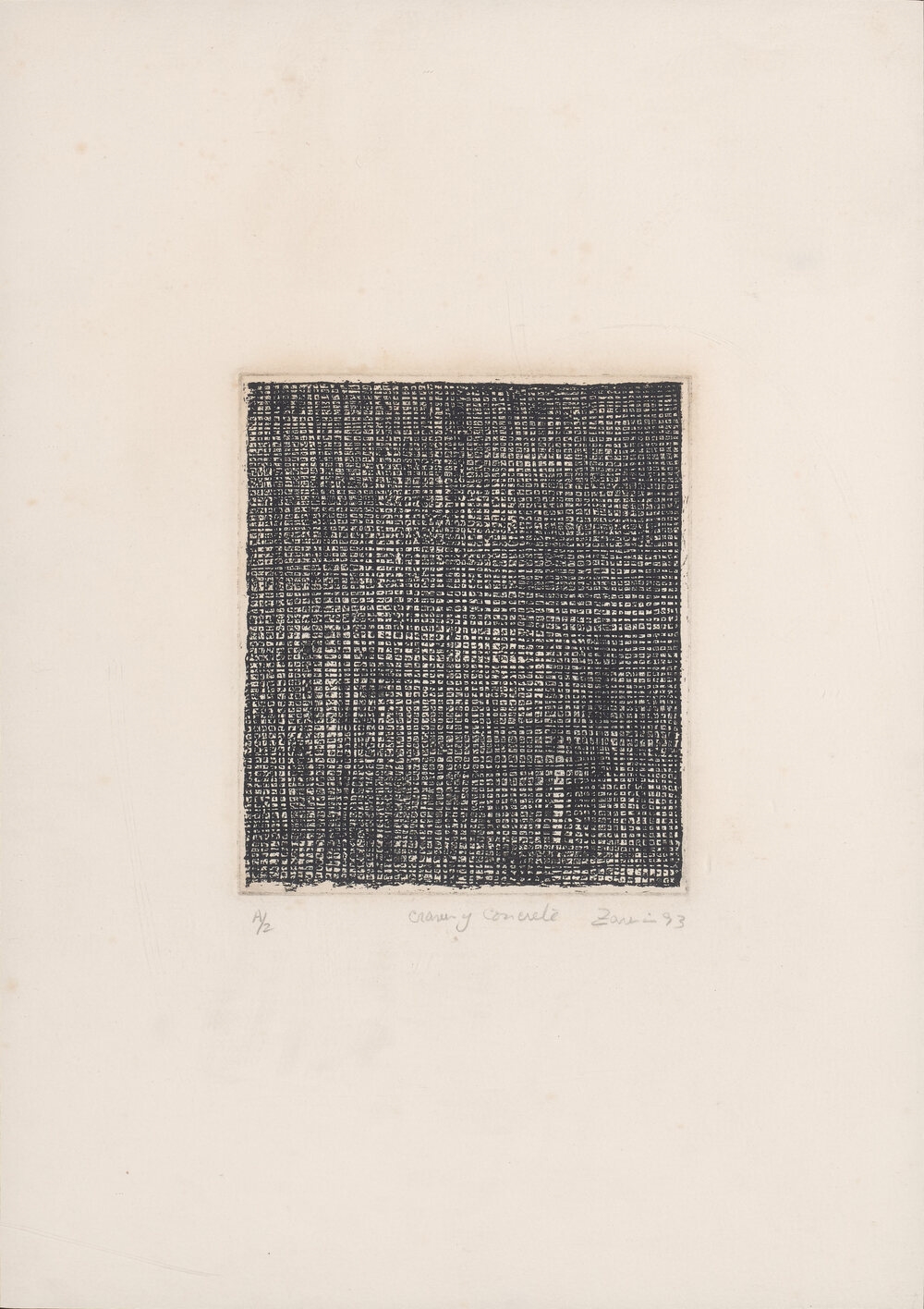 Zarina Hashmi | “Wall II” (1969) | MutualArt