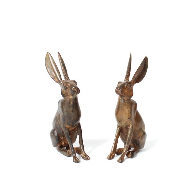 Pierre Chenet | Seated Hare Bronze with brown patina | MutualArt