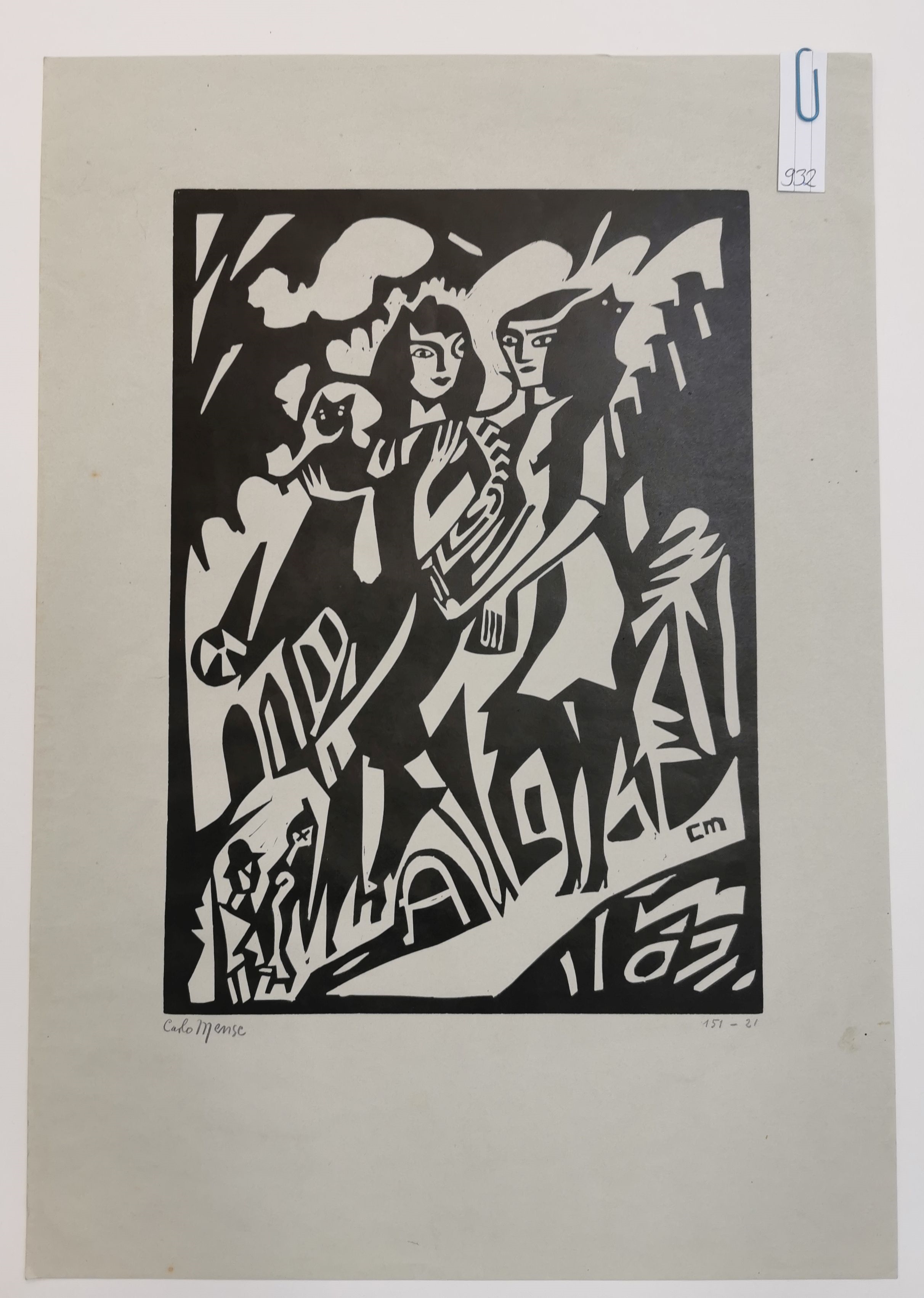 Carlo Mense | Zwei Mädchen in Brügge (1921) | MutualArt