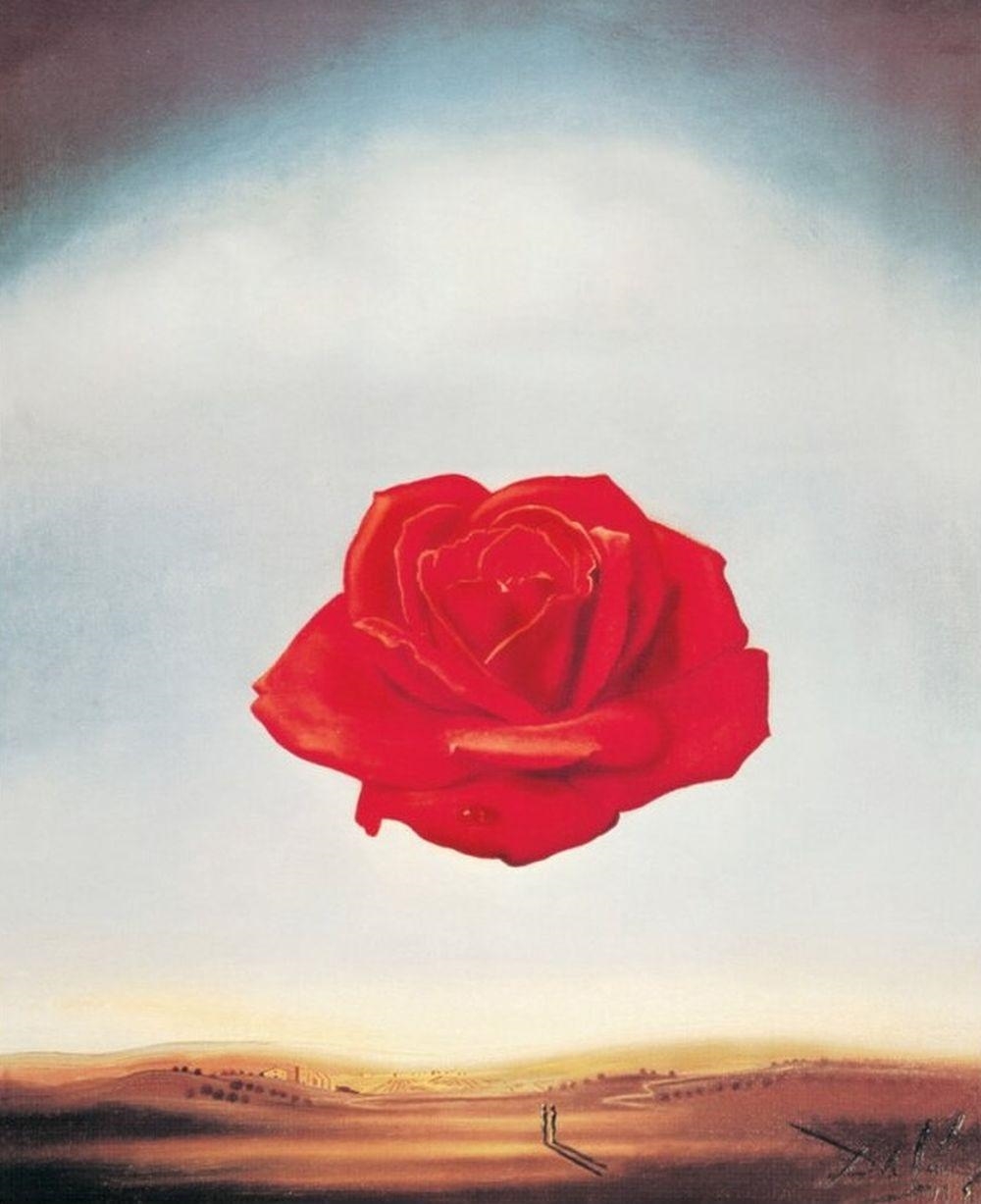 Salvador Dalí | Meditative Rose Tableau original | MutualArt