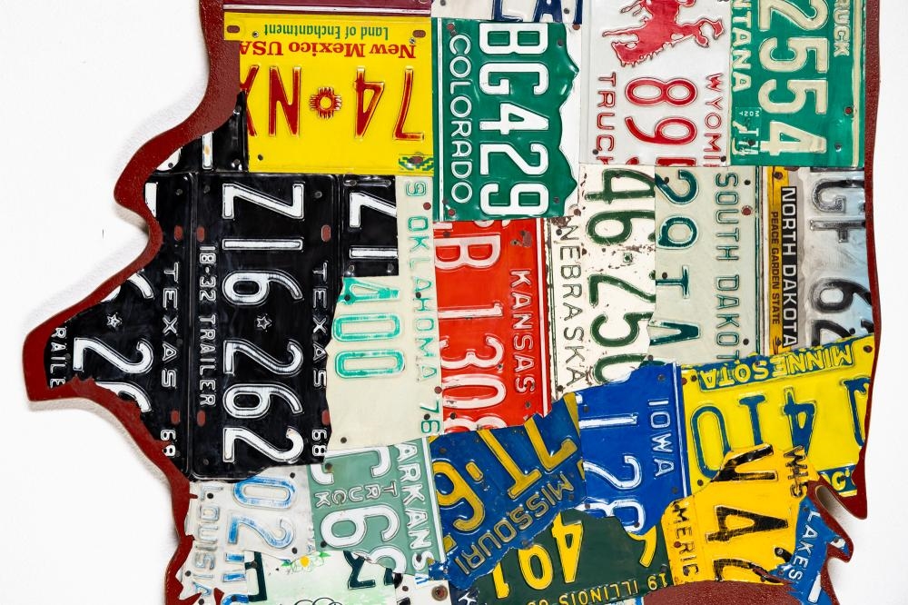 Aaron Foster | Aaron Foster Designs: USA Map #1122 (1122) | MutualArt