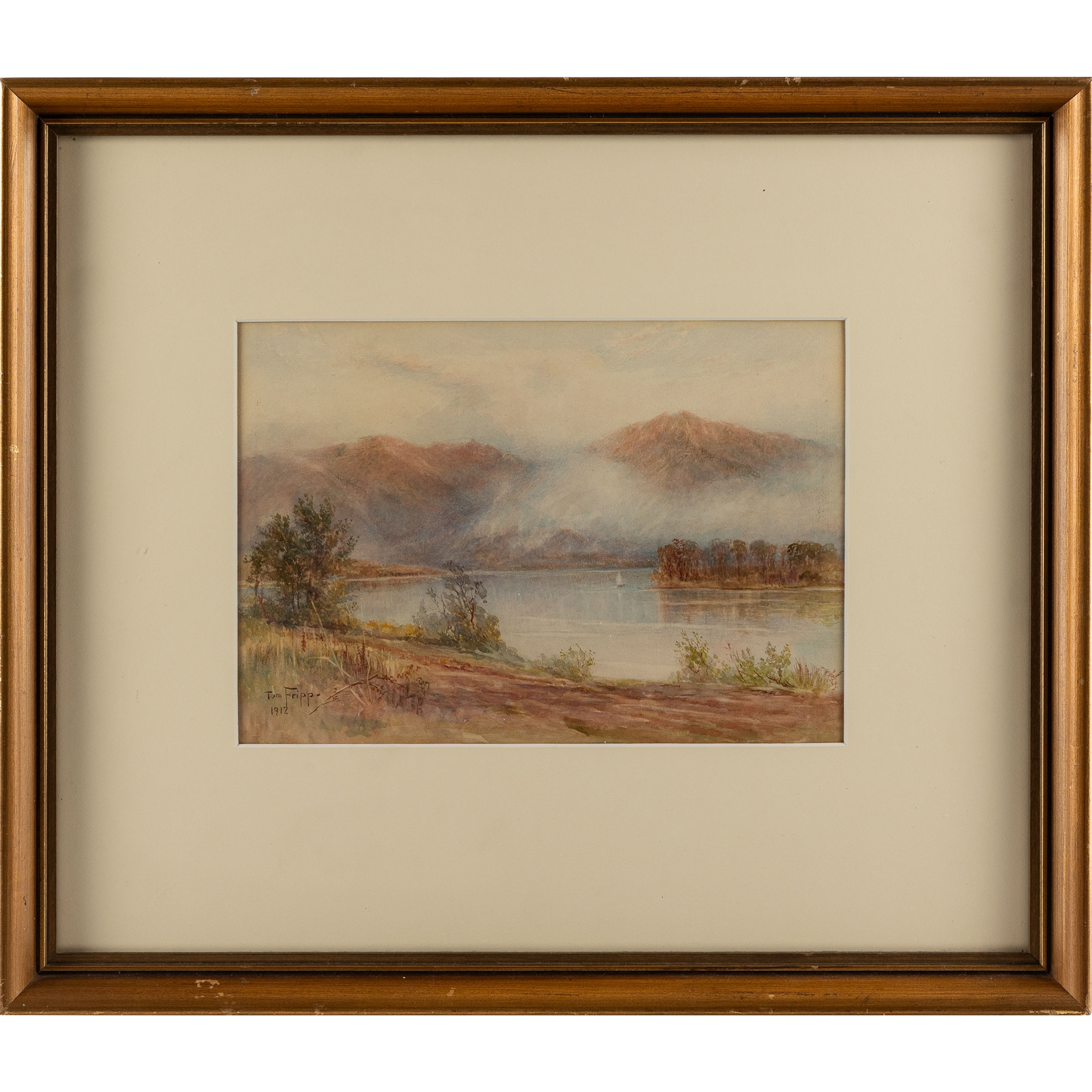 Thomas W. Fripp | BUSH FIRE ON SUMMERS MOUNTAIN, 1912 (1912) | MutualArt