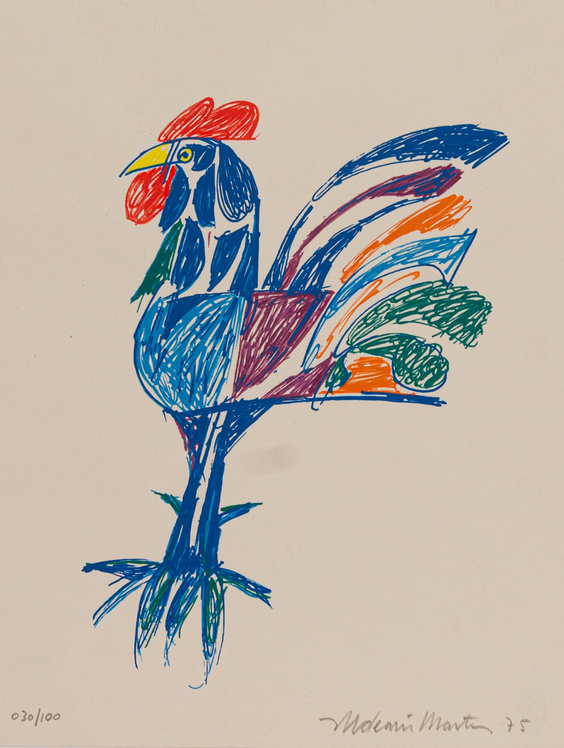 Aldemir Martins | Galo (1975) | MutualArt