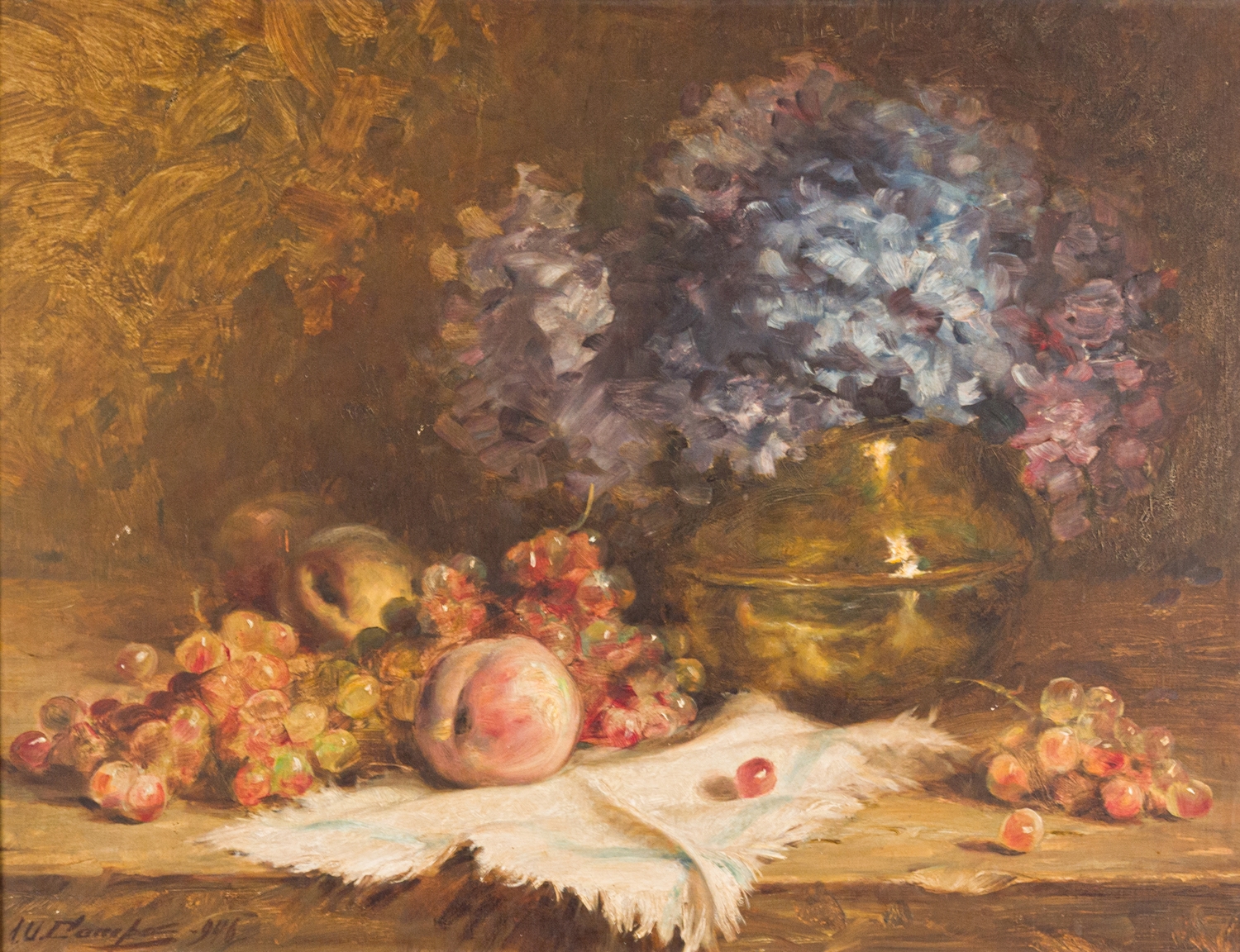 Jurandir Ubirajara Campos | Vaso com flores e natureza morta (1946 ...