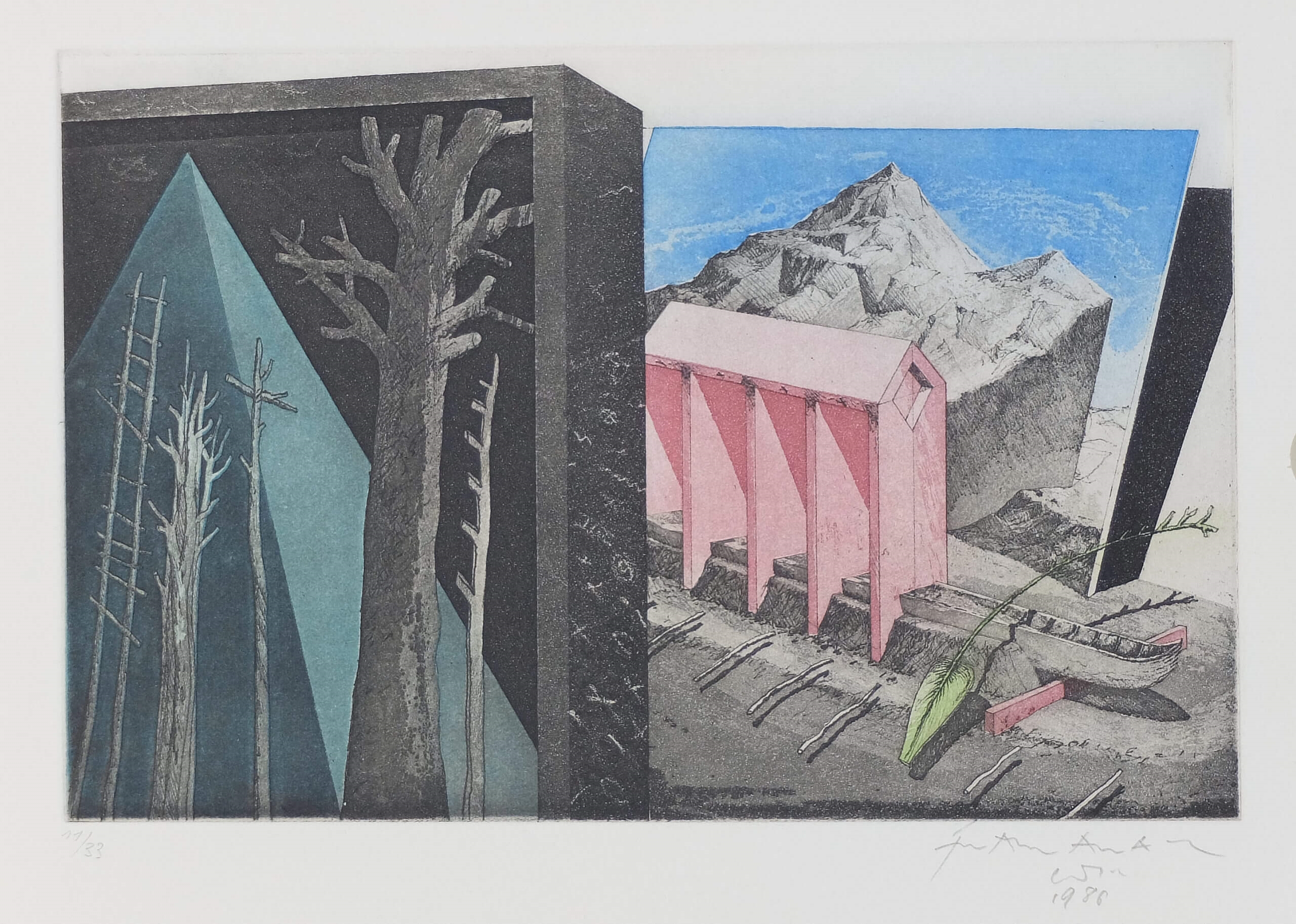 Franz Anatol Wyss | 5 Aquatinta, 1973-1978 | MutualArt