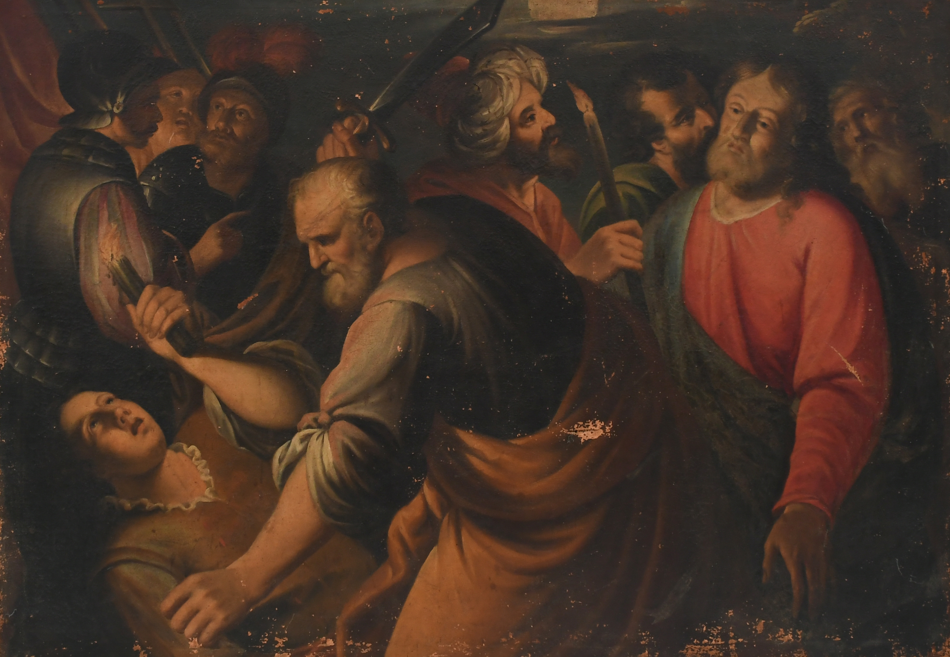 Italian School, 17th Century | The arrest of Jesus with St Peter ...