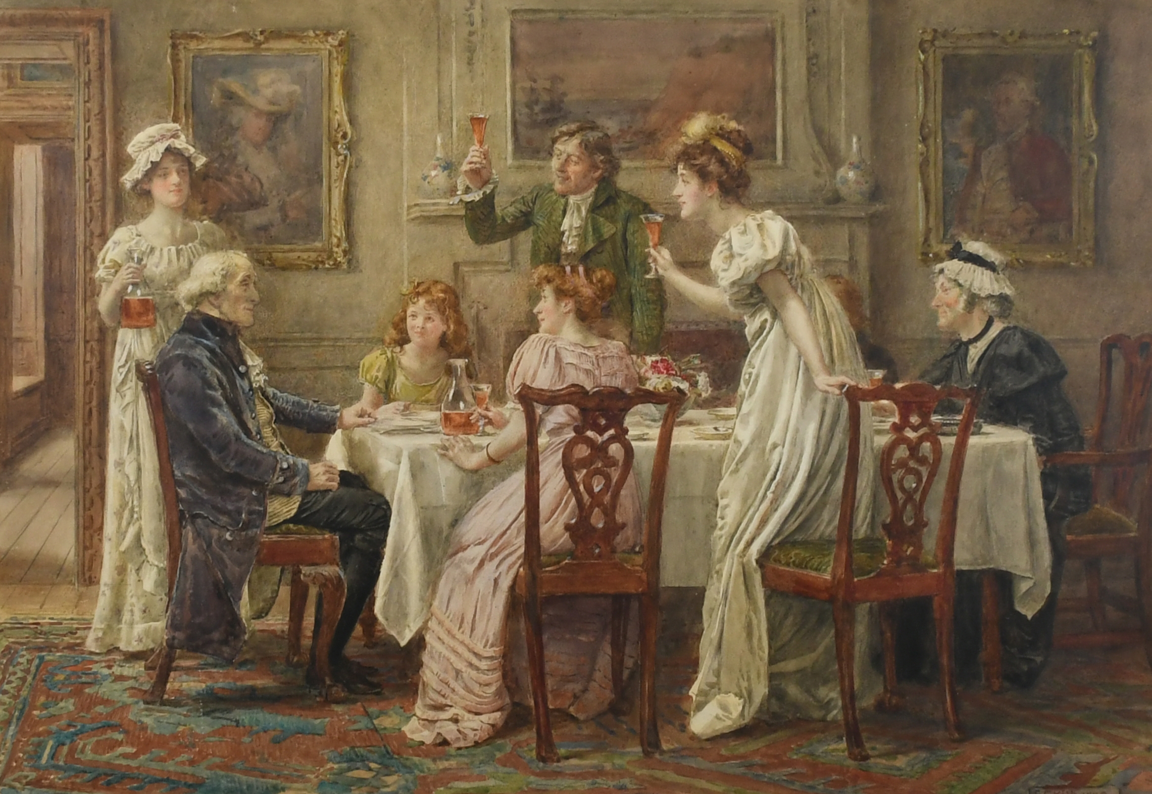 George Goodwin Kilburne | A soiree | MutualArt