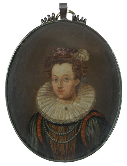 Isaac Oliver | Portrait of a lady, traditionally identified as ...