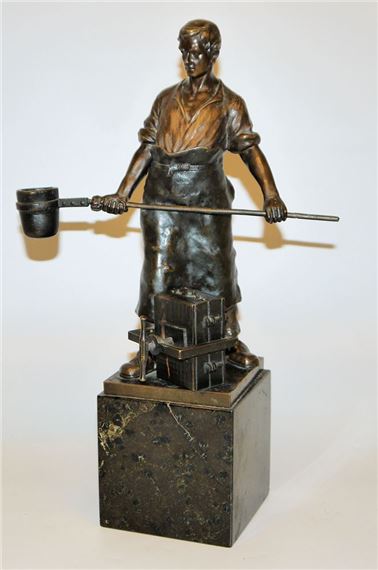 Albert Werner-Schwarzburg | Der Kunstgießer (1900) | MutualArt