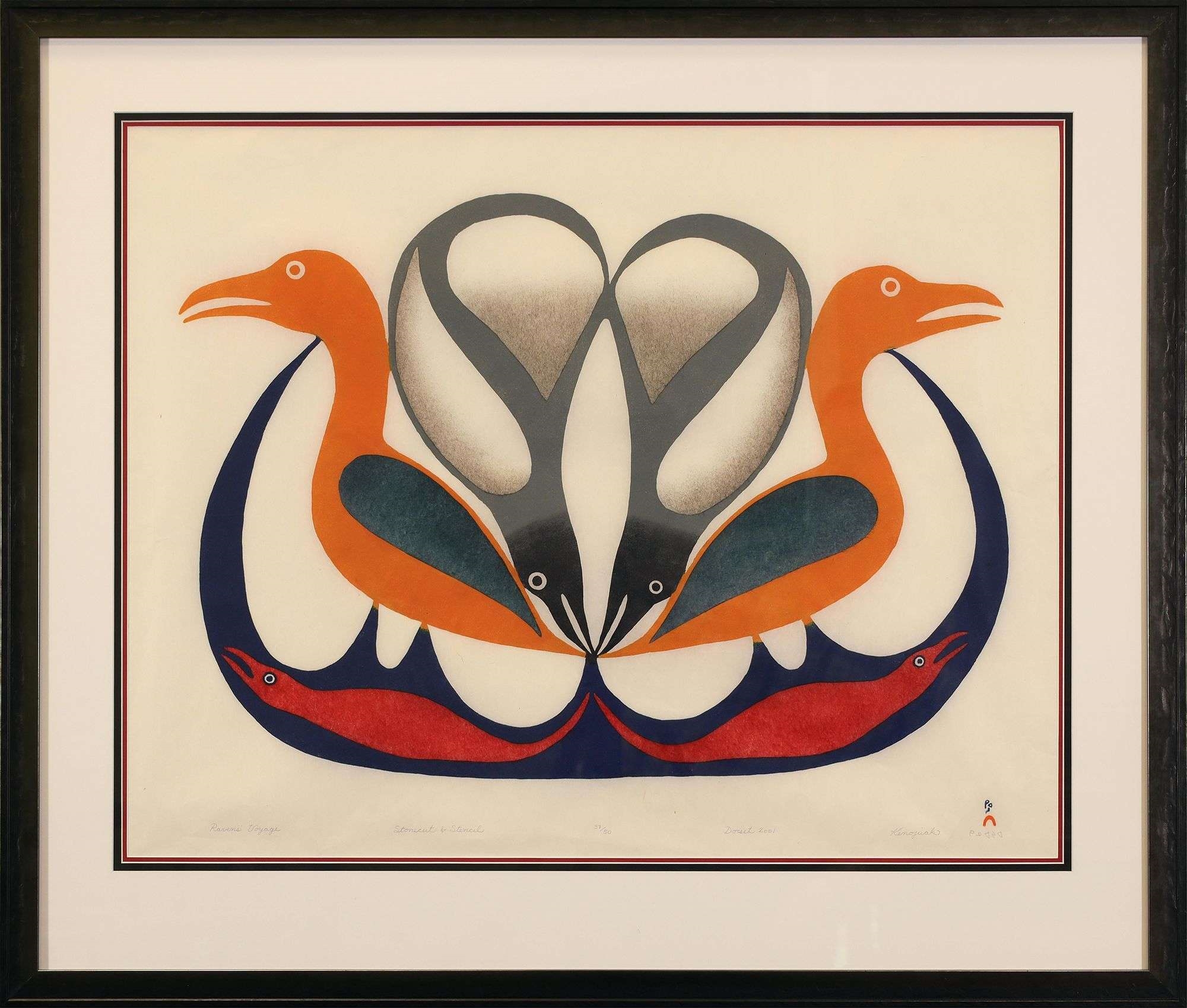 Kenojuak Ashevak | RAVEN'S VOYAGE; 2001 (2024) | MutualArt